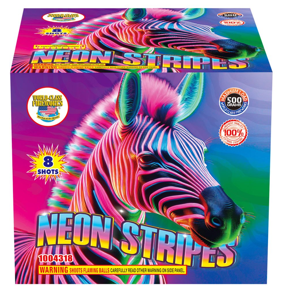 Neon Stripes - Wholesale Fireworks